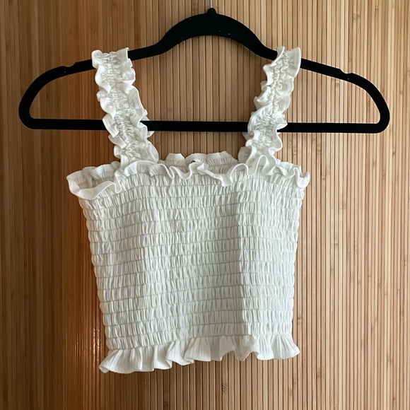 Reformation | Tops | Reformation Shirred Cropped Tank | Poshmark